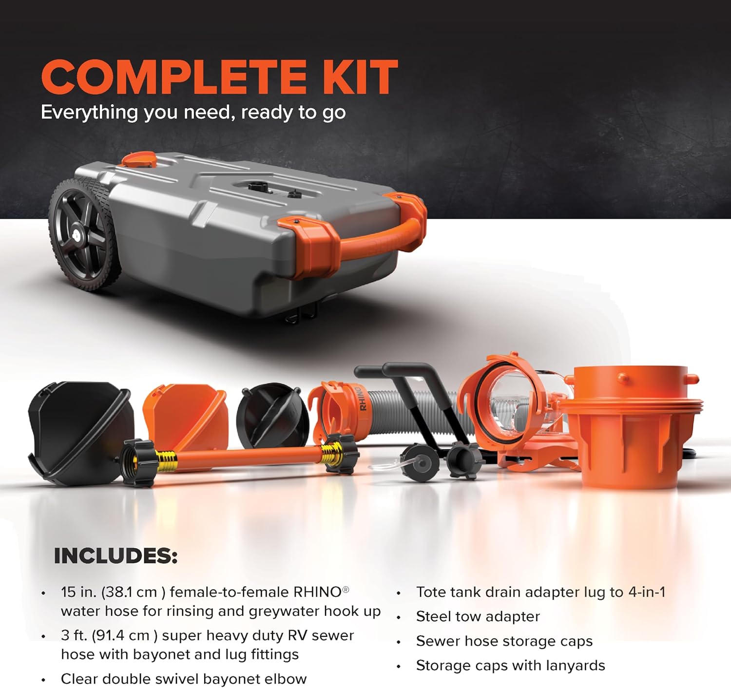 Camco 39002 Rhino 21-Gallon Portable Camper/RV Tote Tank – Features ...