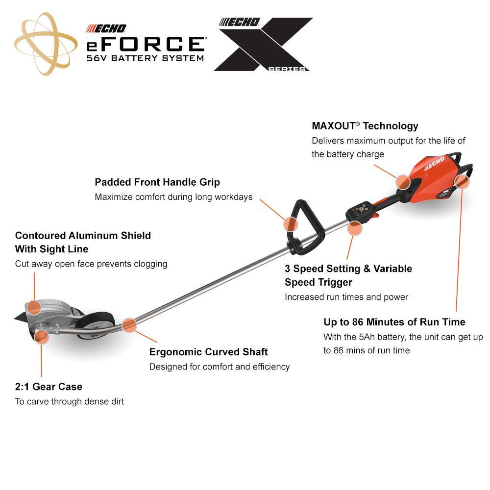 ECHO DPE-2600BT eFORCE 56-Volt X Series Cordless Brushless Battery ...